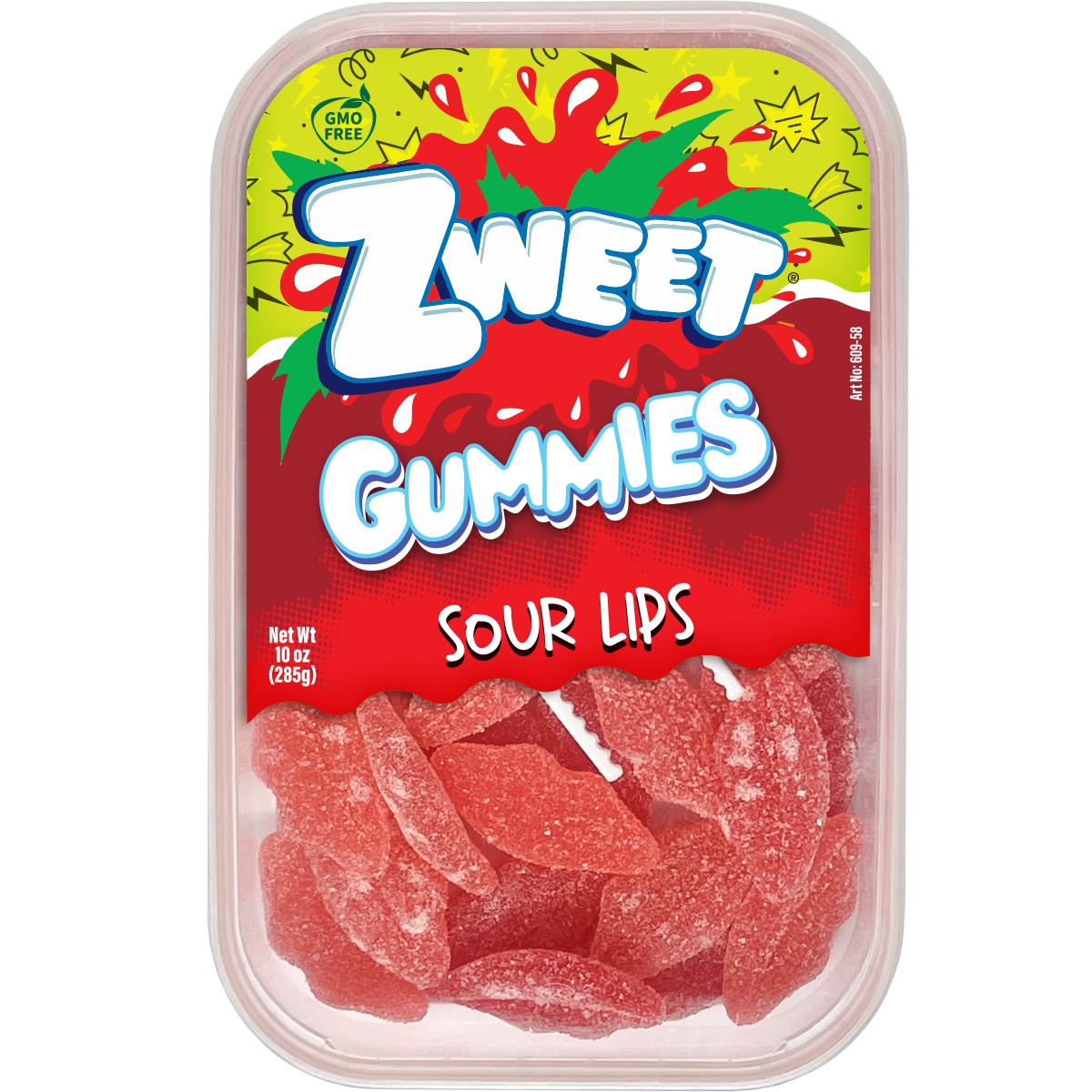 Sour Gummy Lips | 10 oz | Zweet – Zweet Shop, fulfilled by ShopGalil