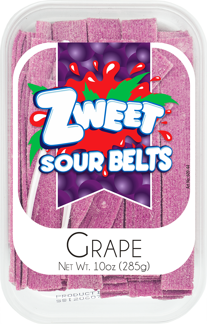 Peach Sour Belts 10 Oz Zweet Zweet Shop