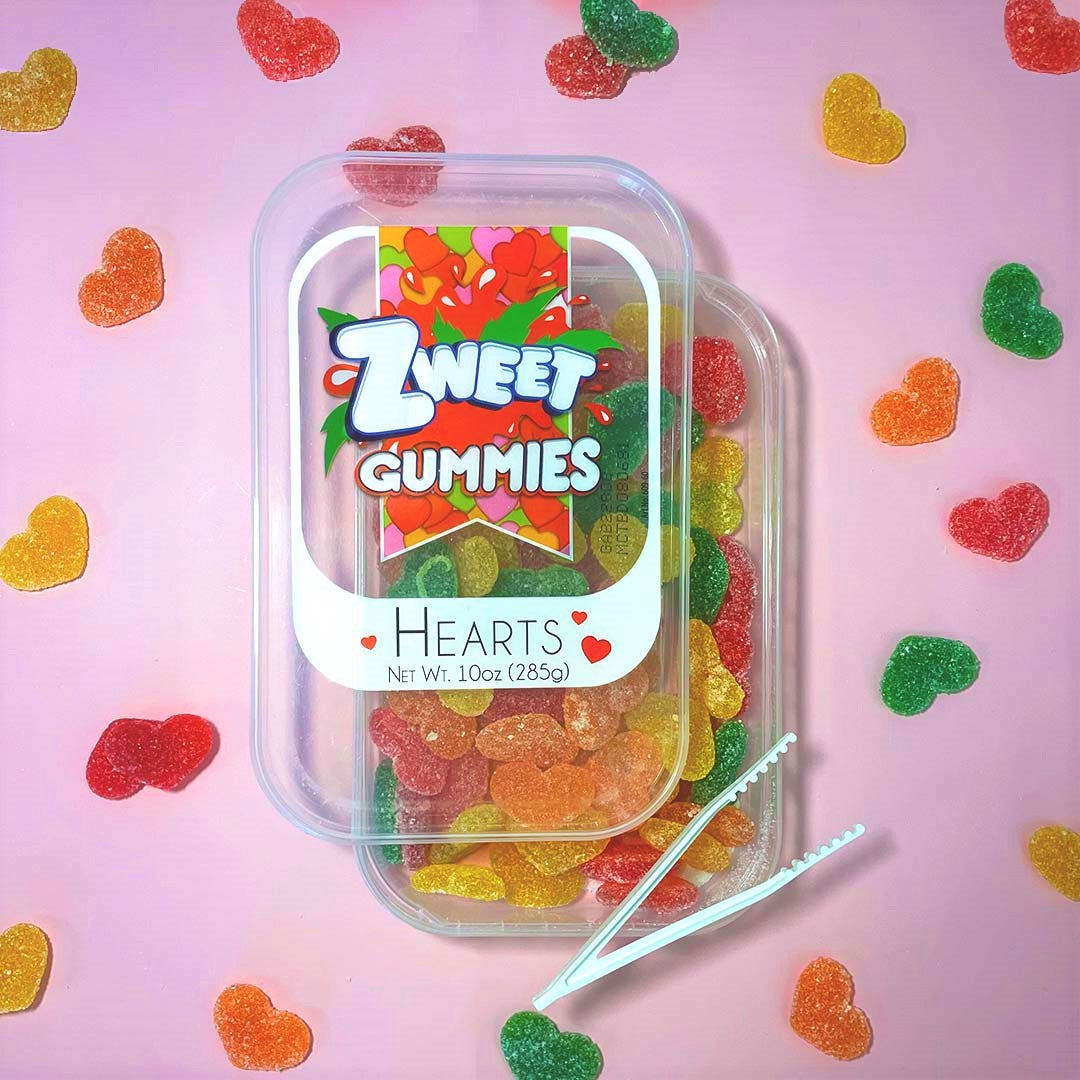 Sour Gummy Hearts | 10 oz | Zweet – Zweet Shop